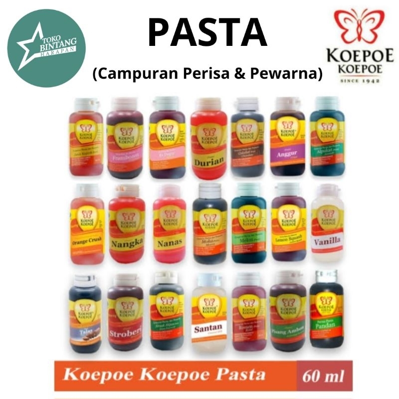 Koepoe Koepoe Pasta 60ml/mixed flavors & colors/es doger/vanilla/durian ...