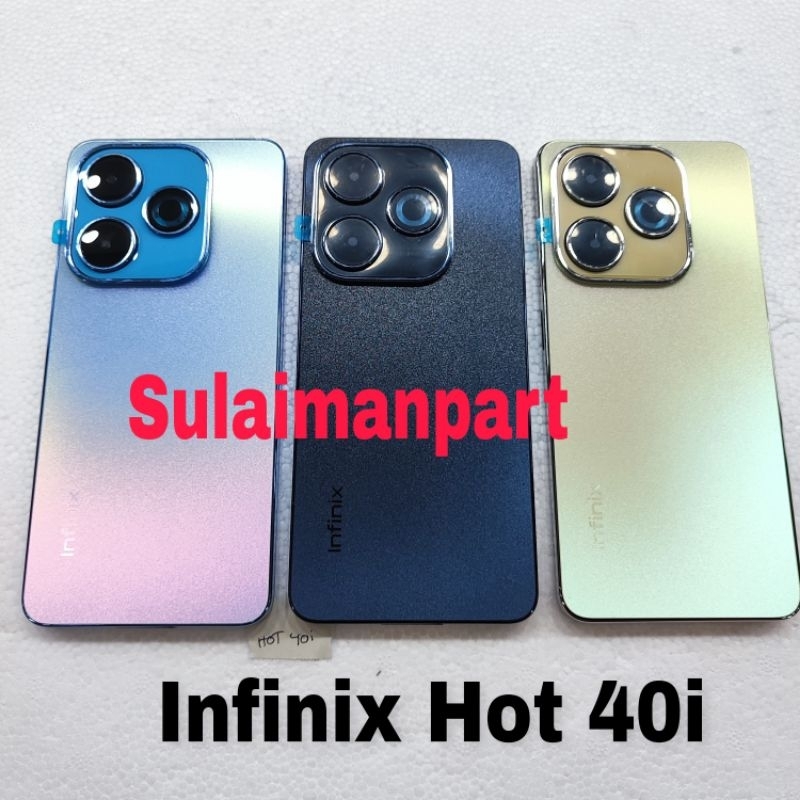 TOMBOL Backdoor Infinix Hot 40i Casing Housing Casing + Camera Glass ...