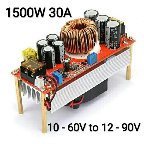 Dc Step Up Boost Converter 1500W 30A 10-60V 12-90V | Shopee Malaysia