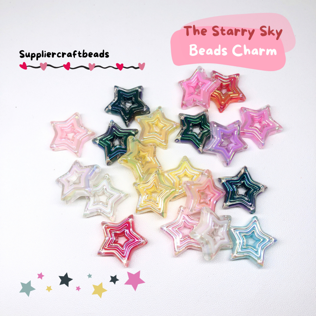 Mote BEADS CUTE STAR STAR STARRY SKY BINTANG MINI CUTE ACCESSORIES ...