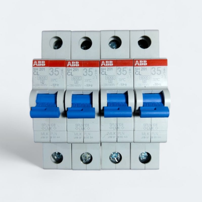 Mcb ABB S PLN MODIF 35A Neat Rivets Original Breaker Electric Circuit ...