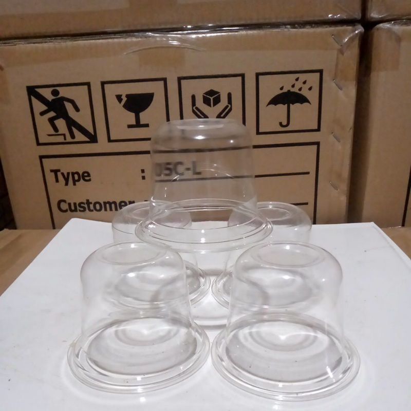 Hp - Plastic Cup 8 Oz 8gr Oval PET PLP Pudding/ICE Cream/Fruit Salad ...
