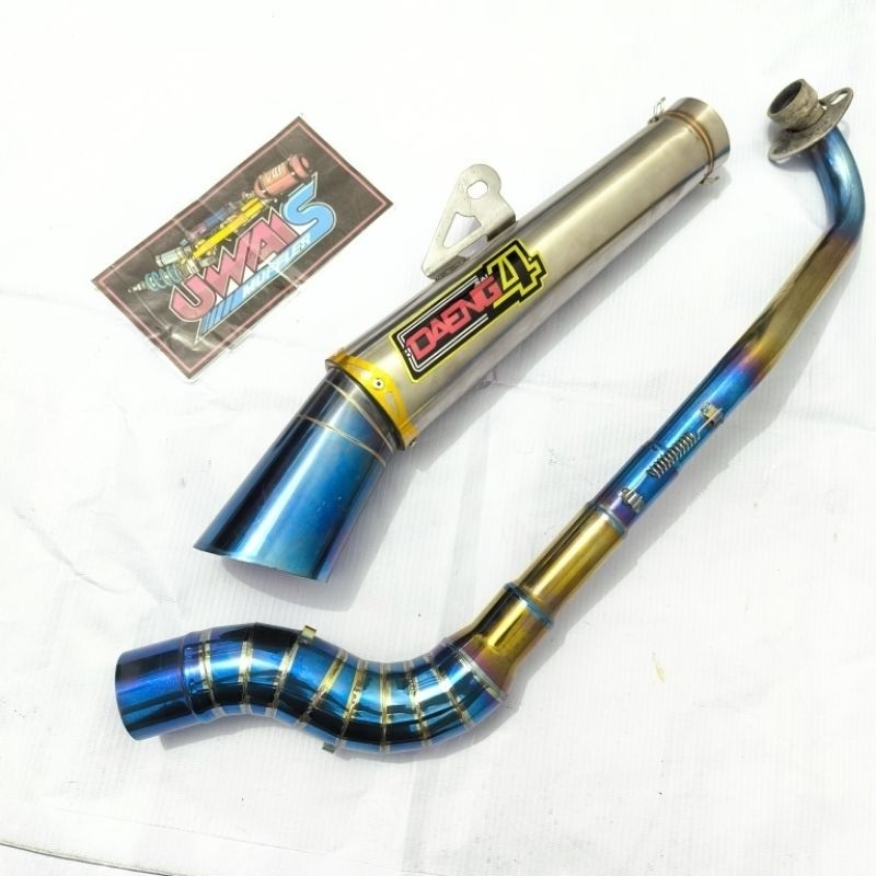 Canister pipe DAENG4 conical exhaust pipe+big elbow pipe wave xrm rs ...