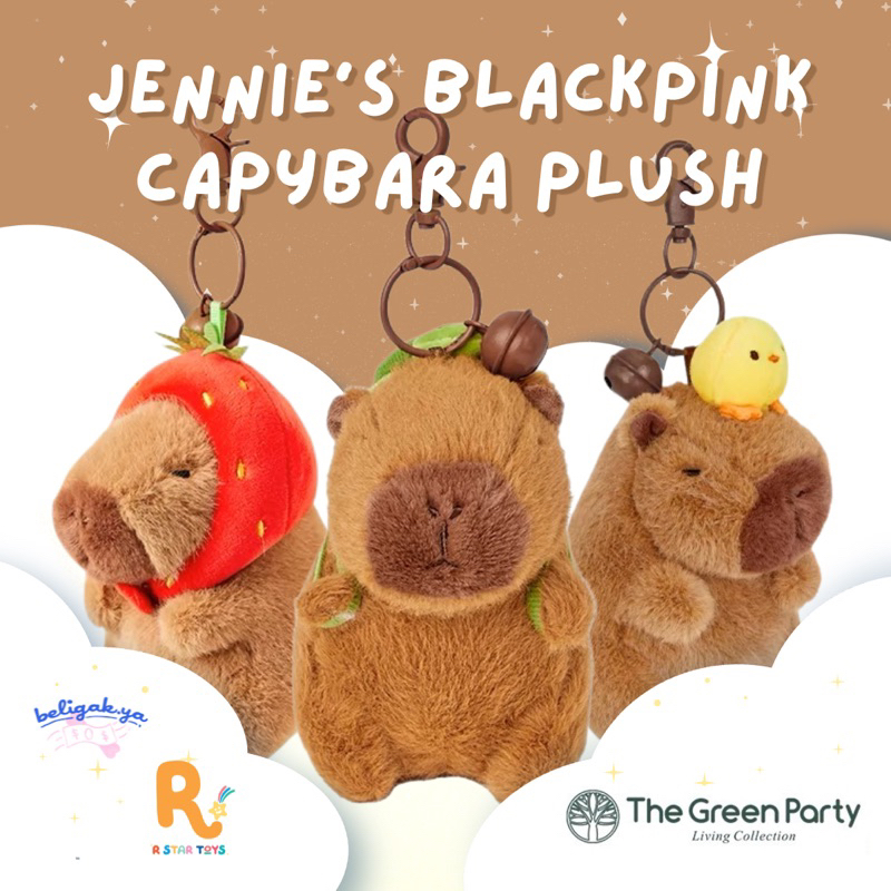 GANTUNGAN [READY] The Green Party capybara Plushie New Original 100% ...