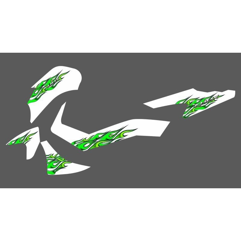 HIJAU Nmax 155 New Facelift Transparent Striping Racing Style Green ...