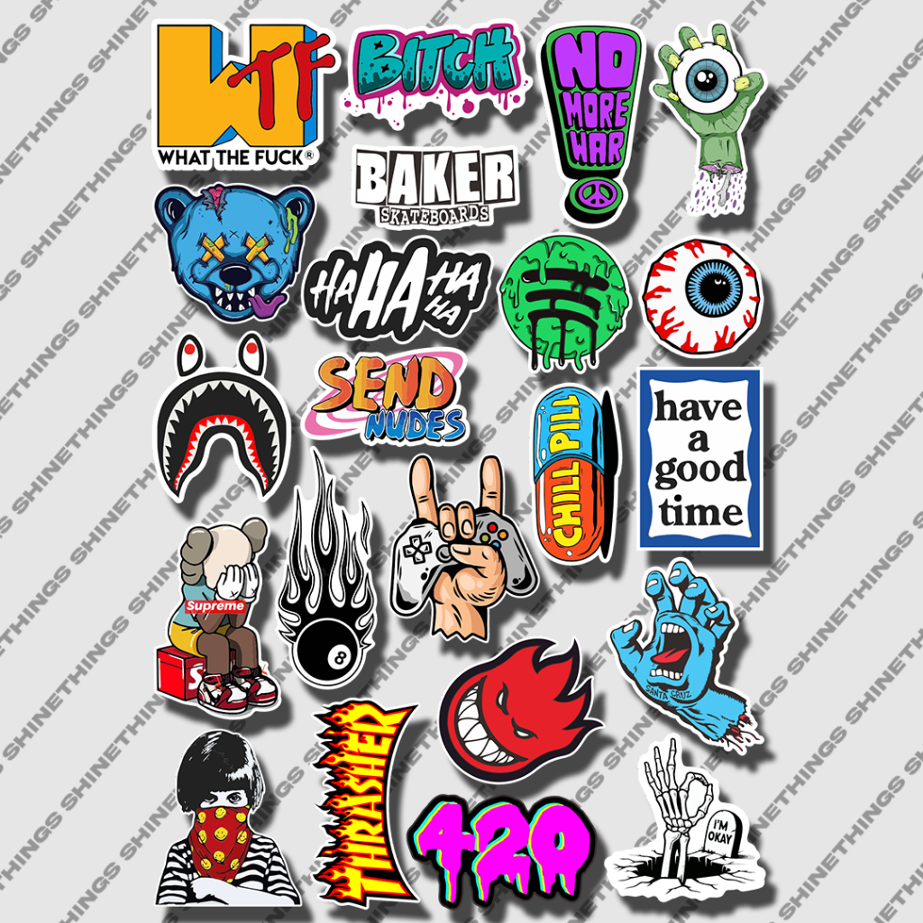 HP Tumblr helmet cell phone case Sticker || Hypebeast brand stickers ...