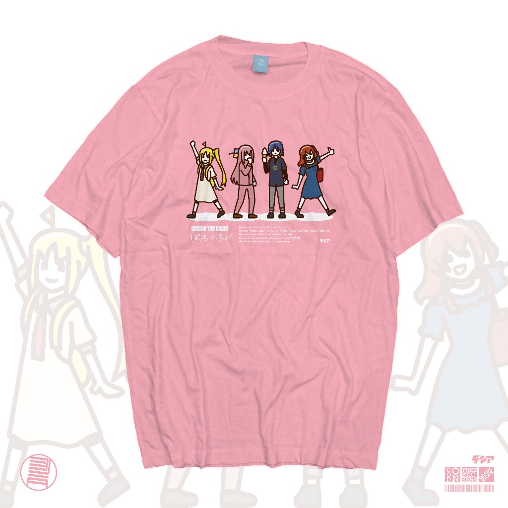 Kaos Kessoku Band Cartoon Bocchi The Rock Niif Kita Ryo Music Anime ...