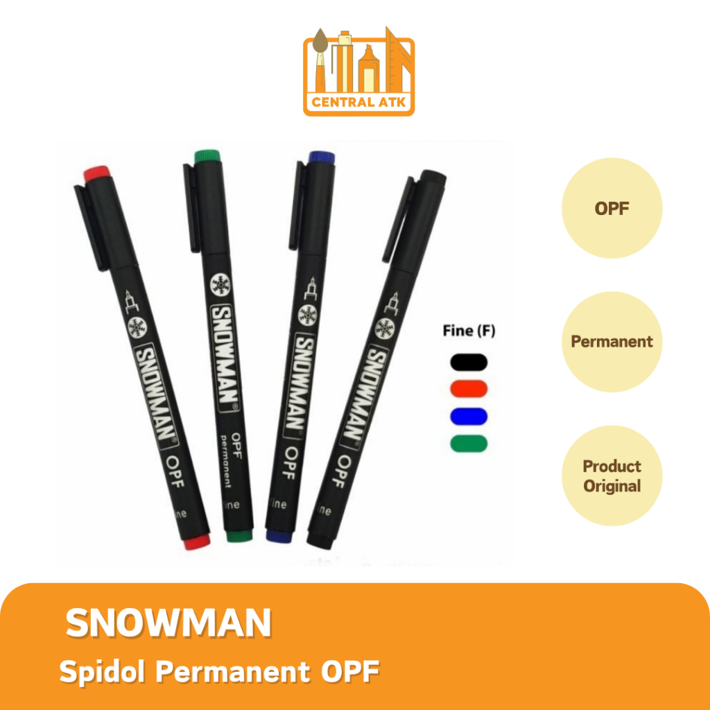 Snowman OHP FINE PERMANENT MARKERS (1PCS) | Shopee Malaysia