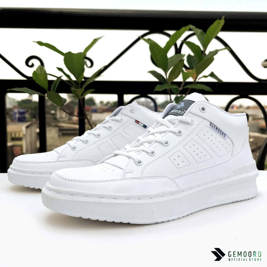 PUTIH Gemoord Galant G-2400 Plain White Shoes Men Casual Shoes Sneakers ...