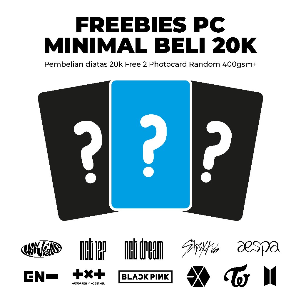 Freebies Photocard Random 2 || Nct Dream 127 BTS EXO SKZ Twice TXT New Jeans Blackpink Aespa ...