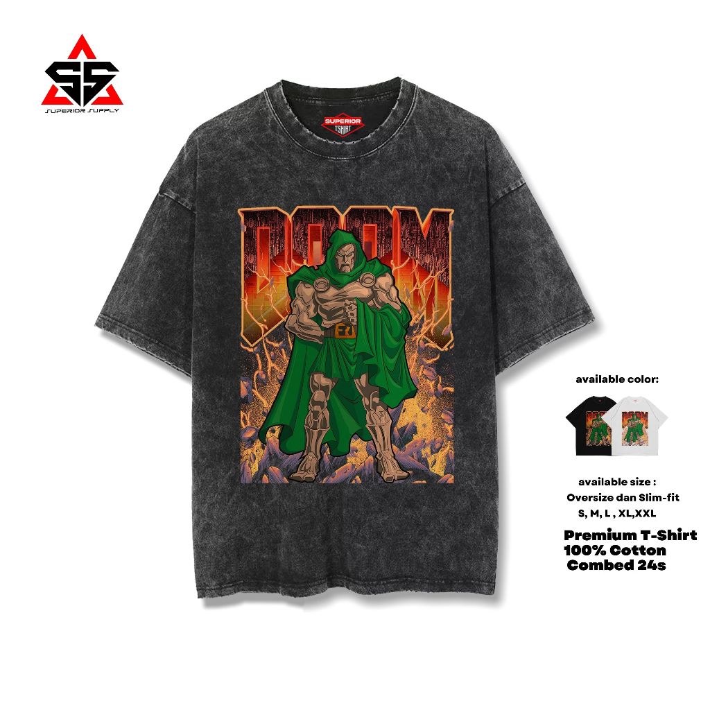 Superior Kaos Doomsday Oversize washed tshirt Oversized Stonewash ...