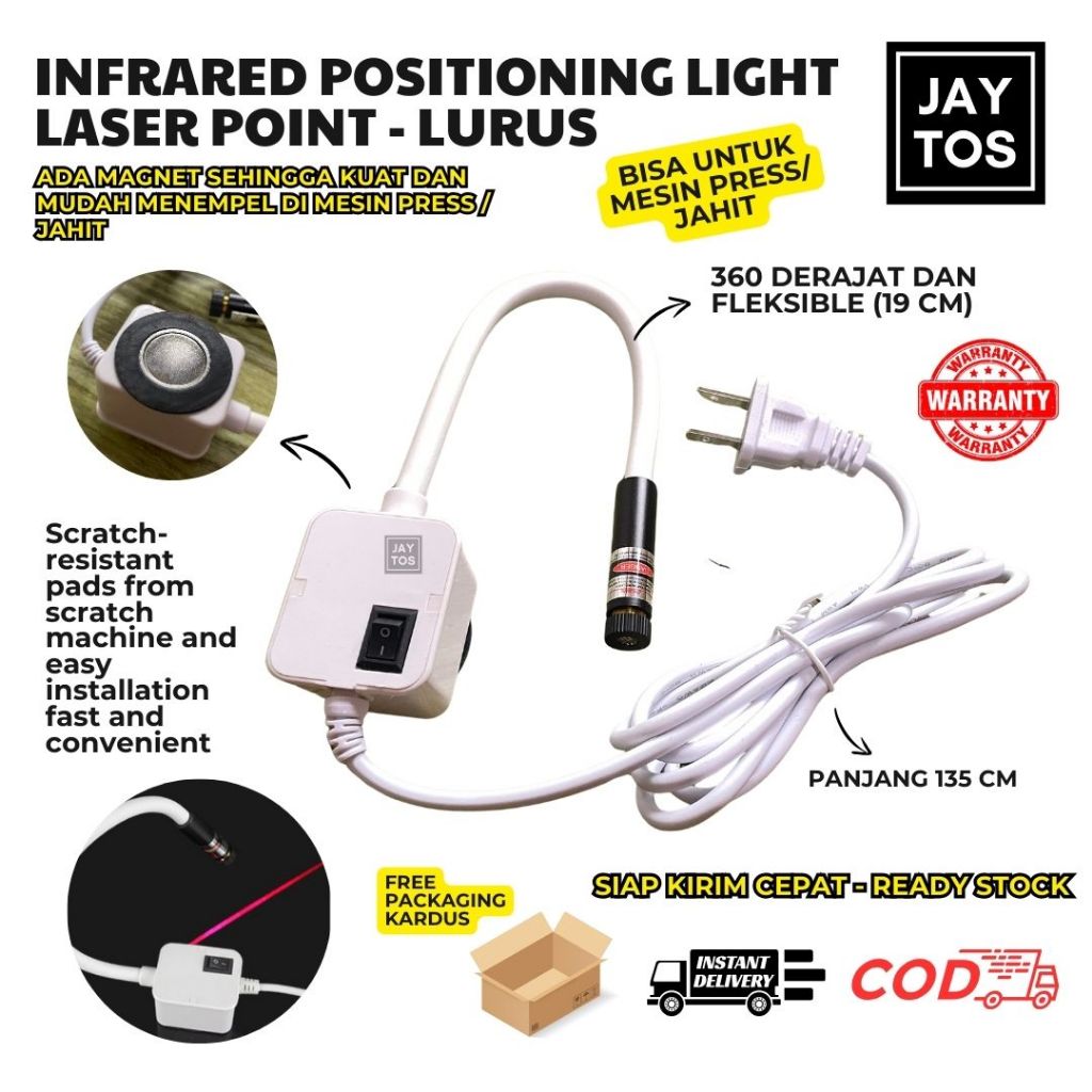 MESIN Laser Pointer Sewing Machine/Press Clothes Infrared Laser Light ...