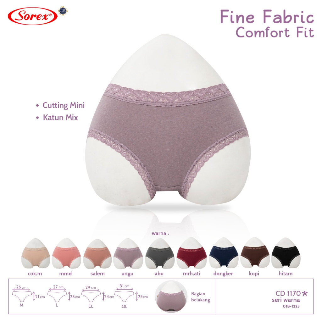 SOREX Cd Lace Panties Size M/L/XL/XXL Art 1170 | Shopee Malaysia