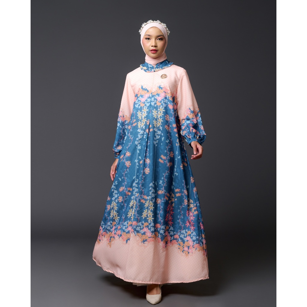 Kamima - Amore - Hera Dress in Navy Berry | Shopee Malaysia
