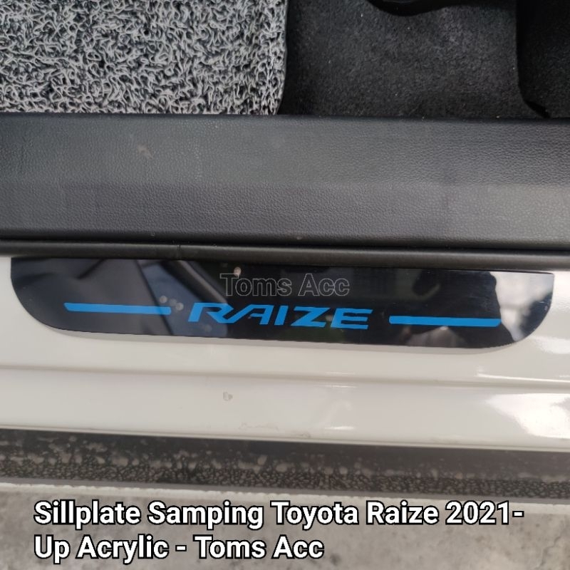 Toyota Raize 2021 Side Sillplate Up Acrylic Footrest Protector | Shopee ...
