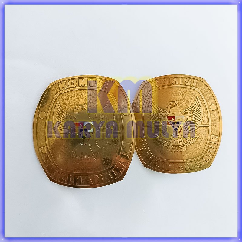 Election Commission Logo Badge Pin Full Metal KPU Garuda Pin Magnet ...