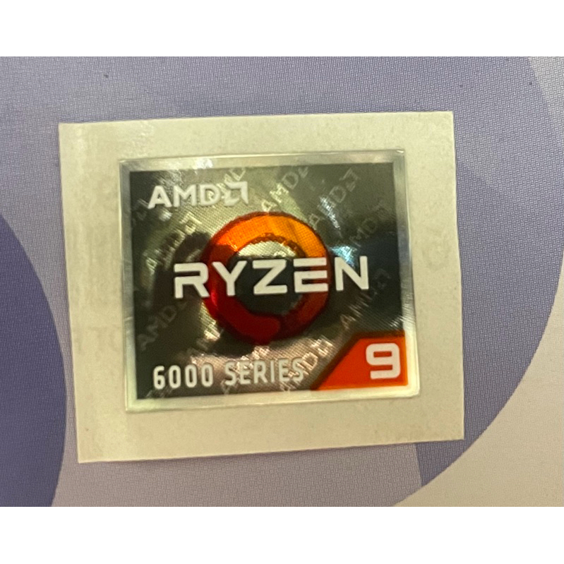 Original AMD Ryzen 9 6000 Series gen6 logo Sticker | Shopee Malaysia