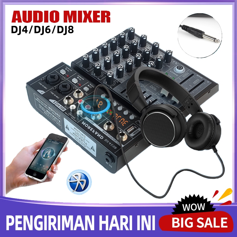 Original DJ4/6/8 Audio Mixer 4/6/8 Channel MOREFAND AB -DJ4/6/8 ...
