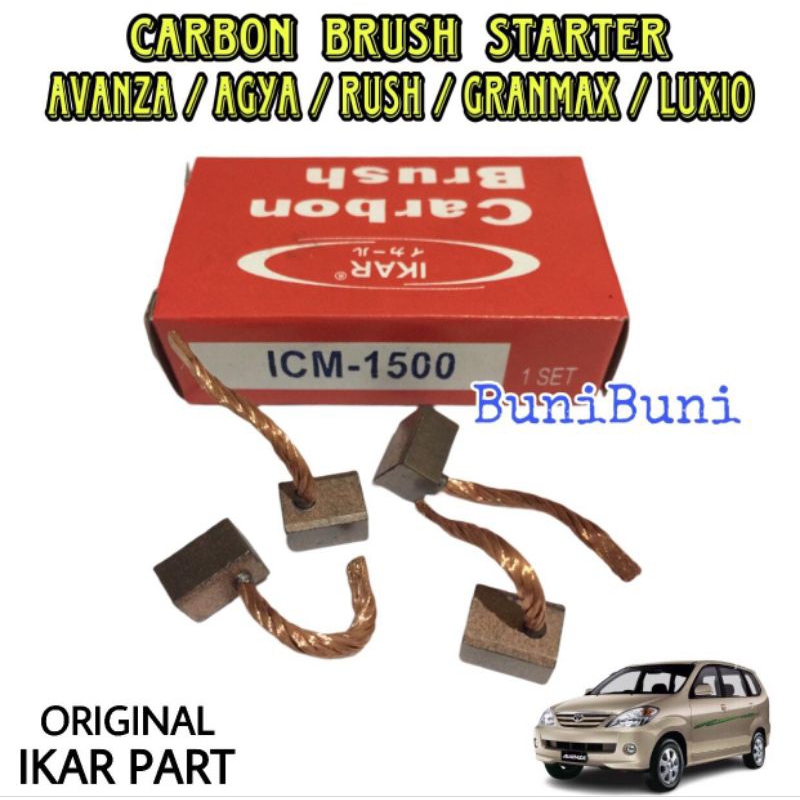 CARBON BRUSH STARTER AVANZA (ICM 1500)- Kul Cool Charcoal Dinamo Stater ...
