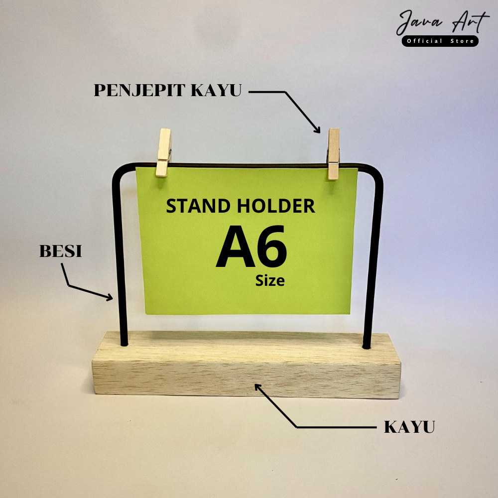 MENU HOLDER STAND A6 LANDSCAPE INDUSTRIAL TABLE CALENDAR PHOTO TABLE ...