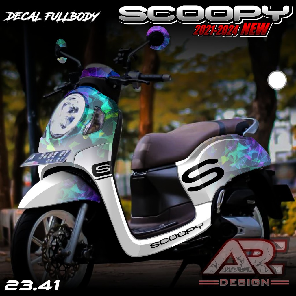 Latest Decal Sticker Honda All New Scoopy 2021 2022 2023 2024 Full body ...
