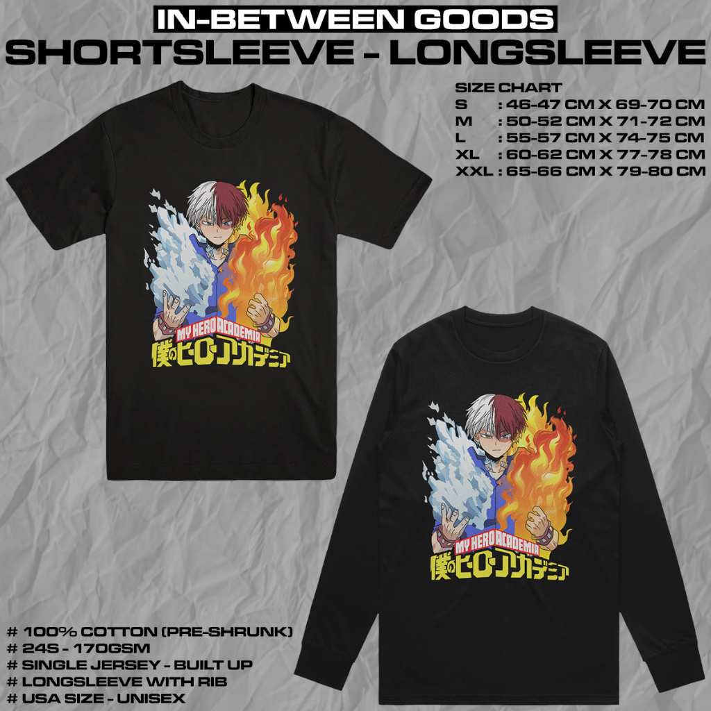 My HERO ACADEMIA - SHOTO TODOROKI | T-shirt | Longsleeve | Anime MERCH ...