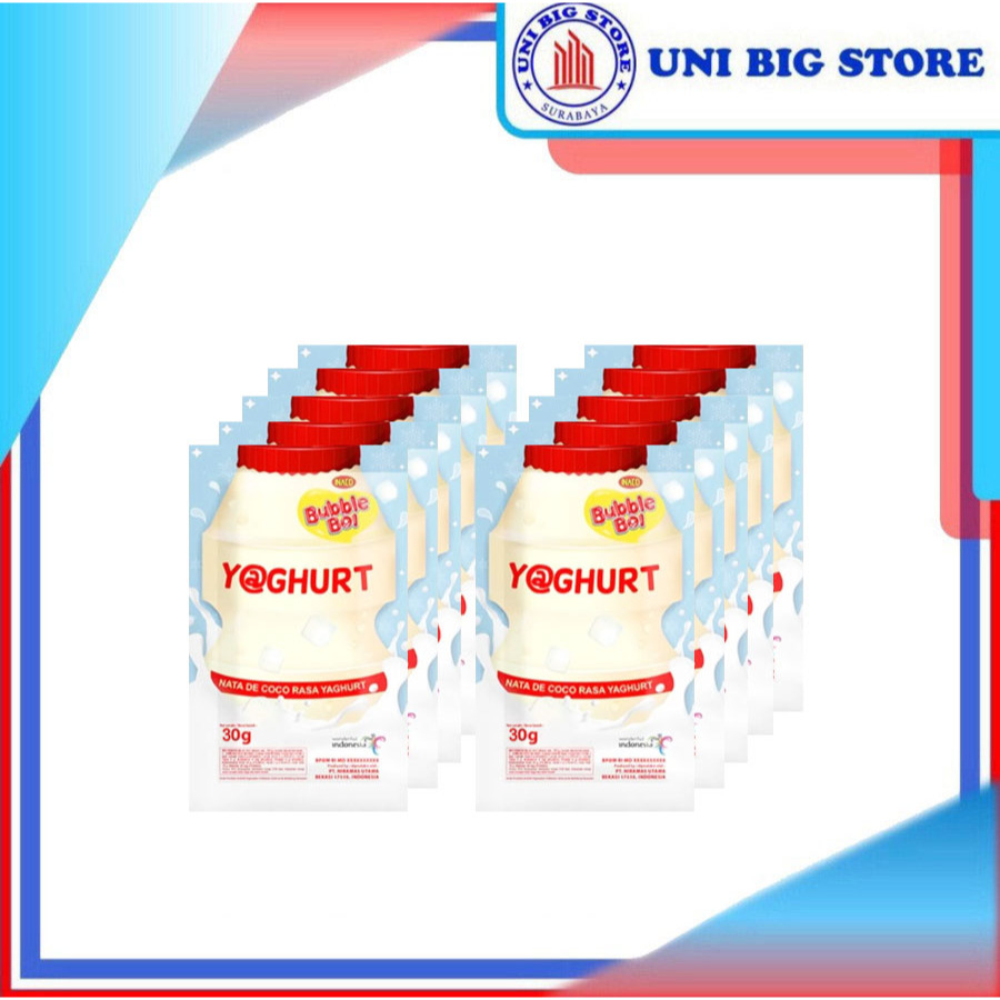 Inaco Bubble Boi Nata de Coco Yoghurt 30 gr x 10 sachets Renteng ...