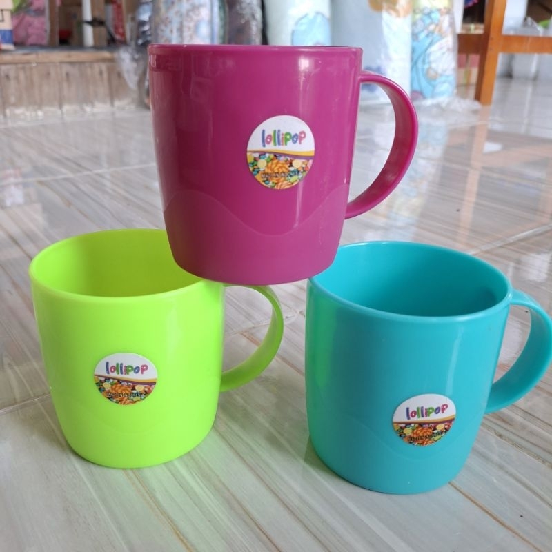 Pp5 lollipop glass, thick plastic cup, mug, algae glass, plastic bowl ...