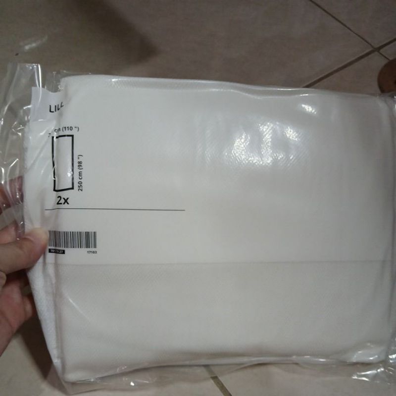 Ikea LILL Sheer Curtains 2 Pieces 280 x 250 cm | Shopee Malaysia