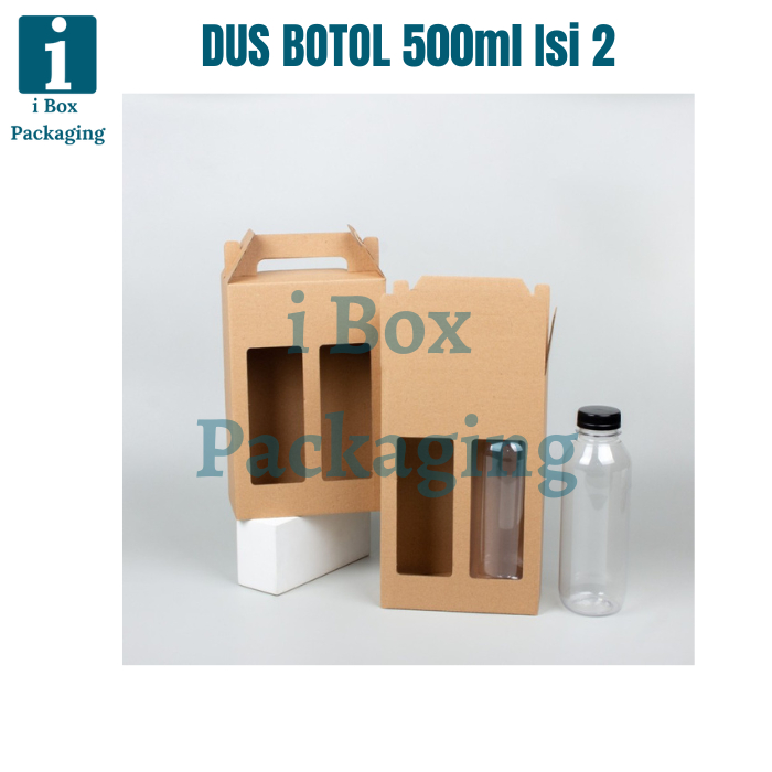 [ 10 pcs ] Cardboard Carrying Box 500 ml Kale Bottle Carrying Box ...