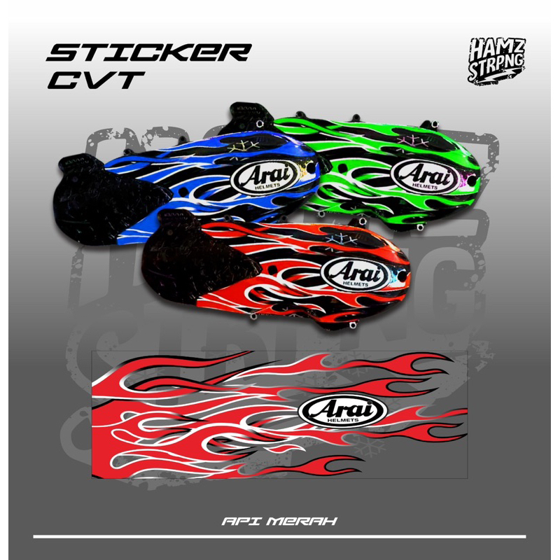 Cvt Sticker All Variant Livery Arai Fire RX7 Motorcycle | Shopee Malaysia