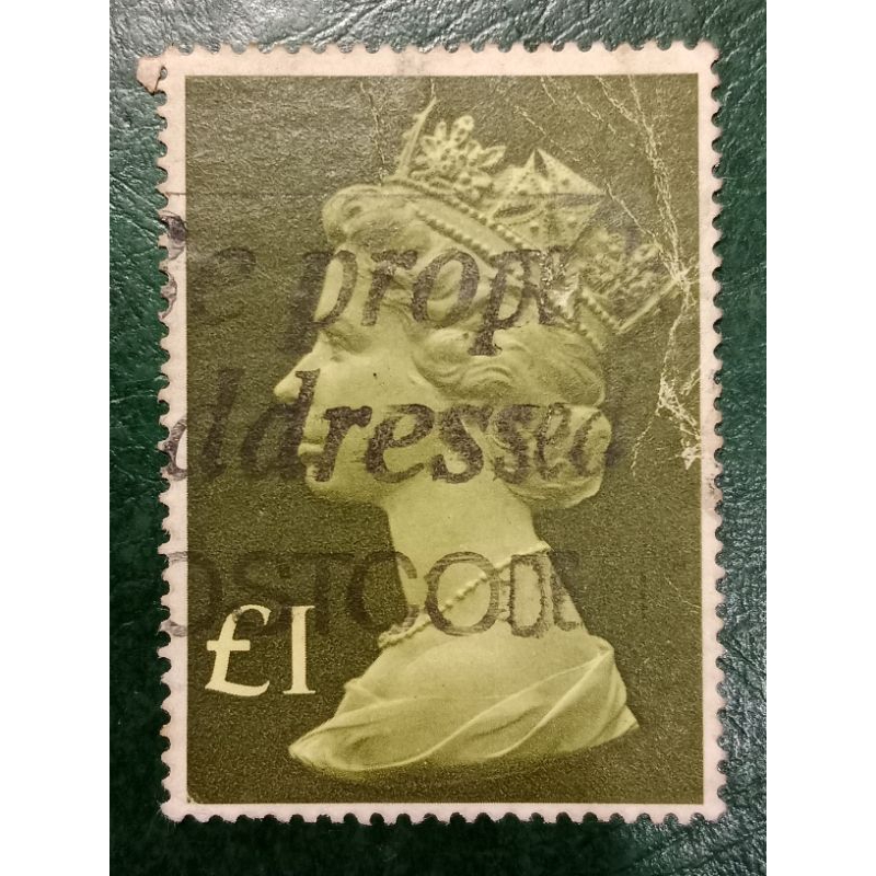 British Stamp 1 Pound Queen Elizabeth II In 1977 USED | Shopee Malaysia