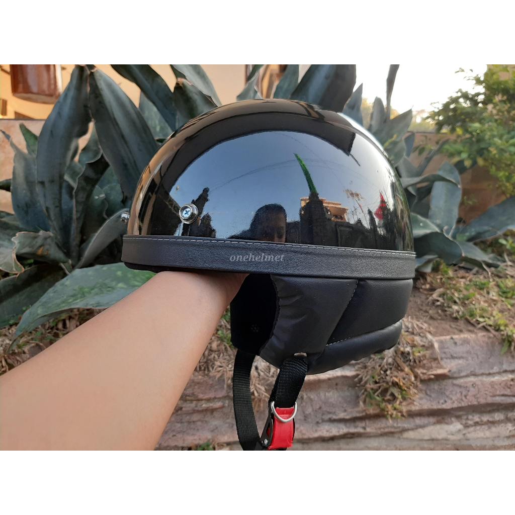 Plain black chip helmet-vintage chip helmet-custom onehelmet helmet ...