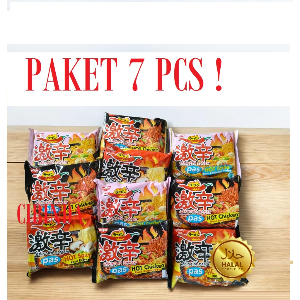 Package Contents 7 Packs Of Instant Ramen Noodles Nissin Gekikara Pas ...