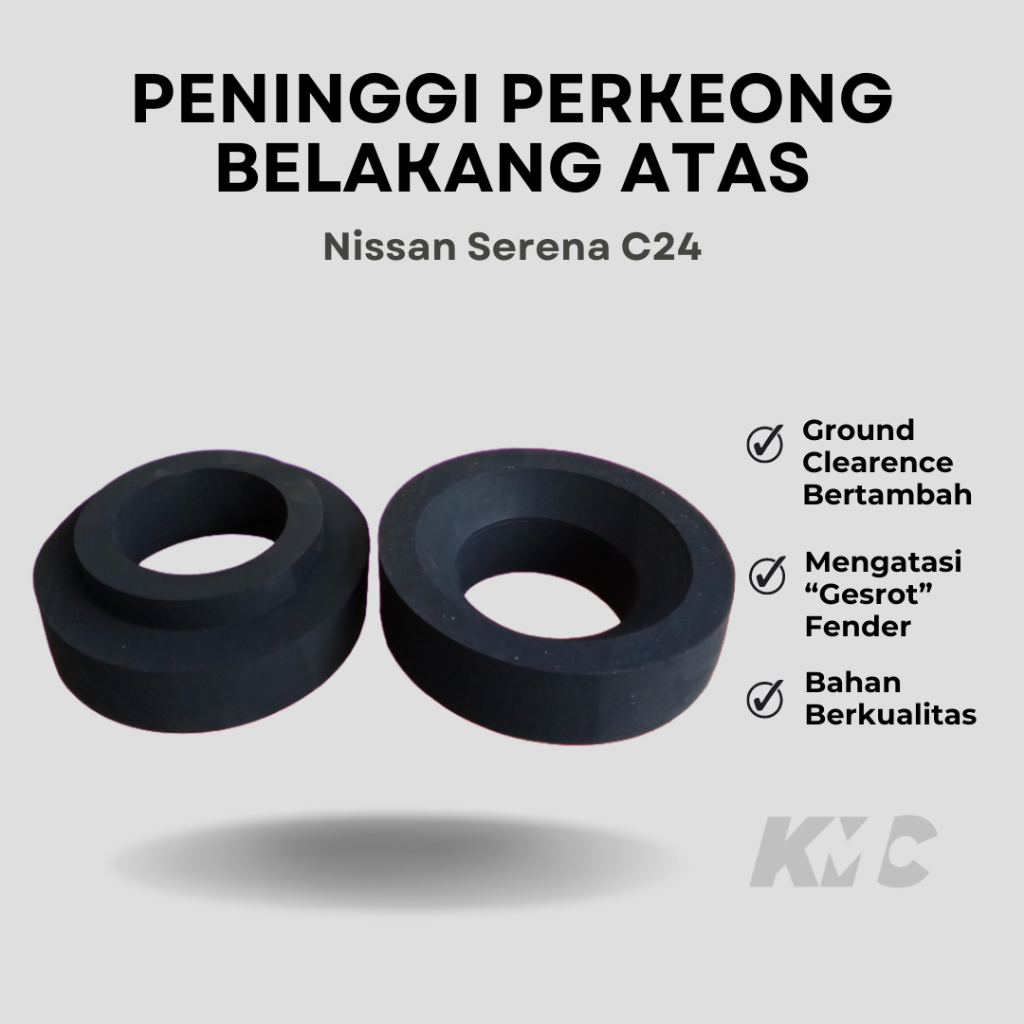 Nissan Serena C24 Upper Rear Snail Spring Risers Rubber 1Set (2Pcs ...