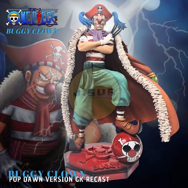 Action Figure Captain Buggy Clown Statue Onepiece Pop Dawn Version GK ...