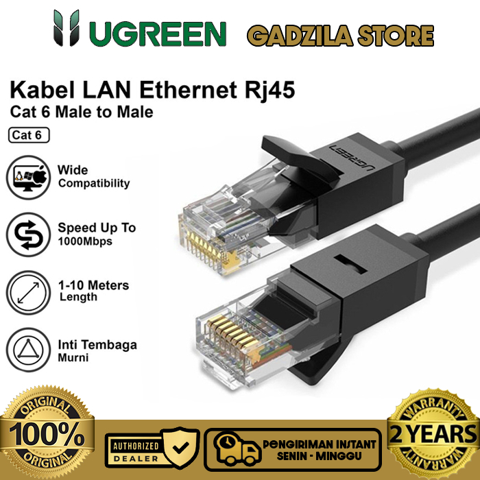 Ugreen LAN Cable Internet Modem Cat 6 1000Mbps Gigabit Ethernet Network ...