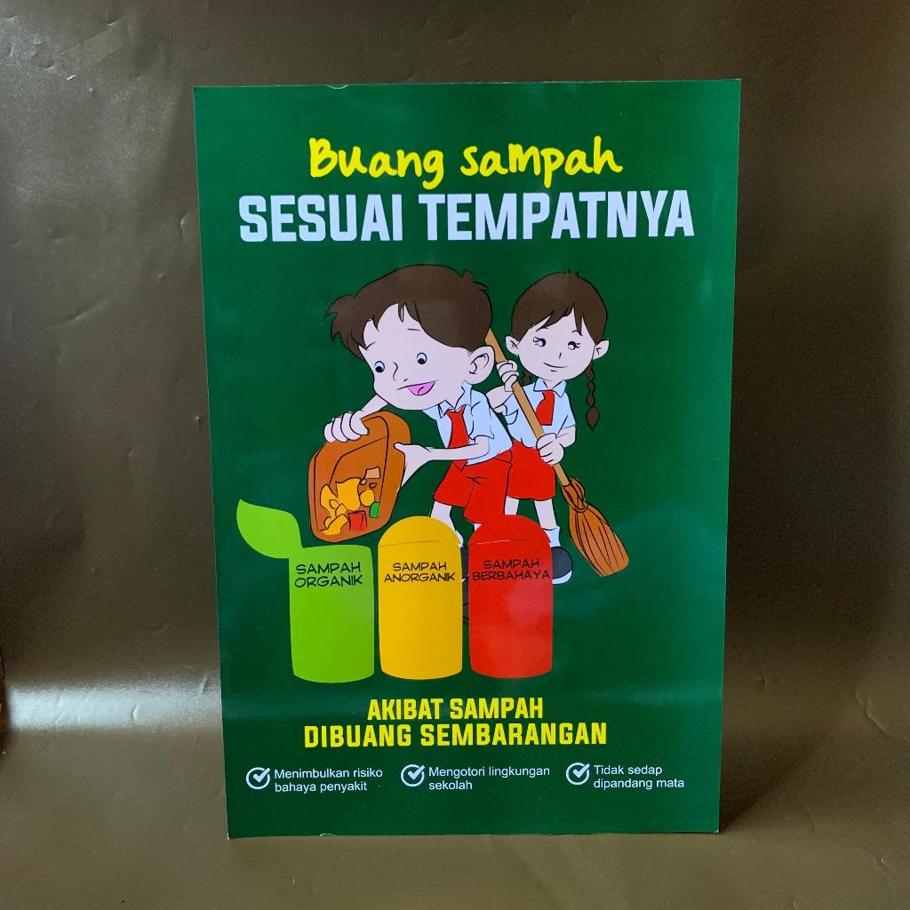 Poster Dispose Of Garbage According To The Place | Poster Keep Clean ...