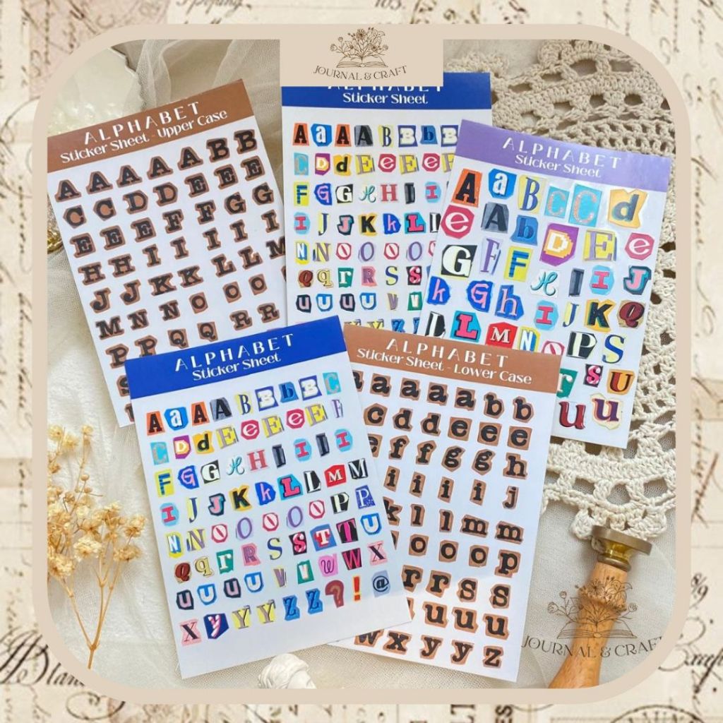 HP Journalandcraft sticker letters / Alphabet Stickers / decoration ...
