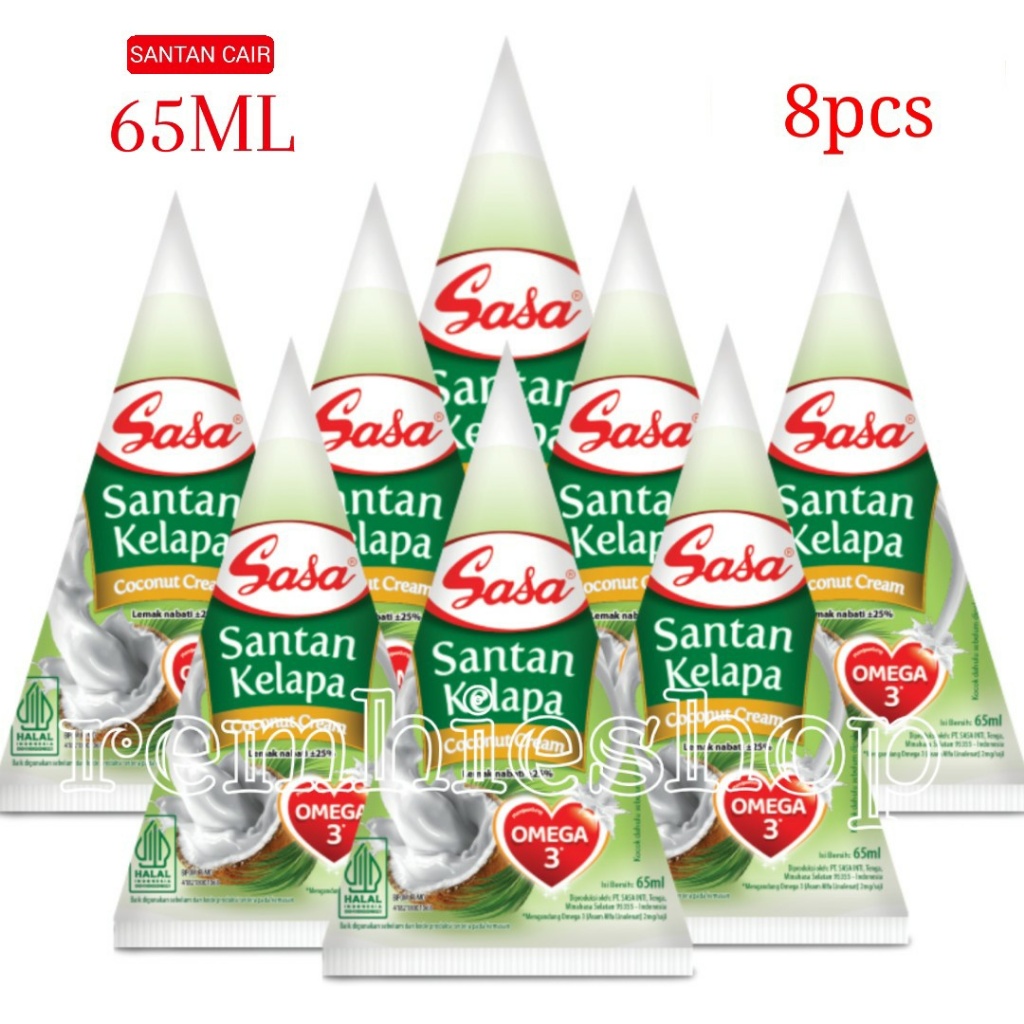 Sasa Liquid Coconut Milk 65ML x 8pcs | Shopee Malaysia