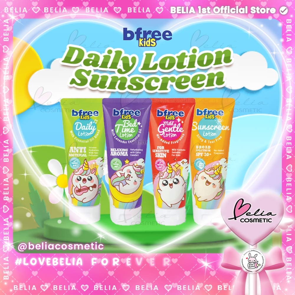 BELIA BFREE Kids Children's Sunscreen Lotion | Bed Time Lotion | Daily ...