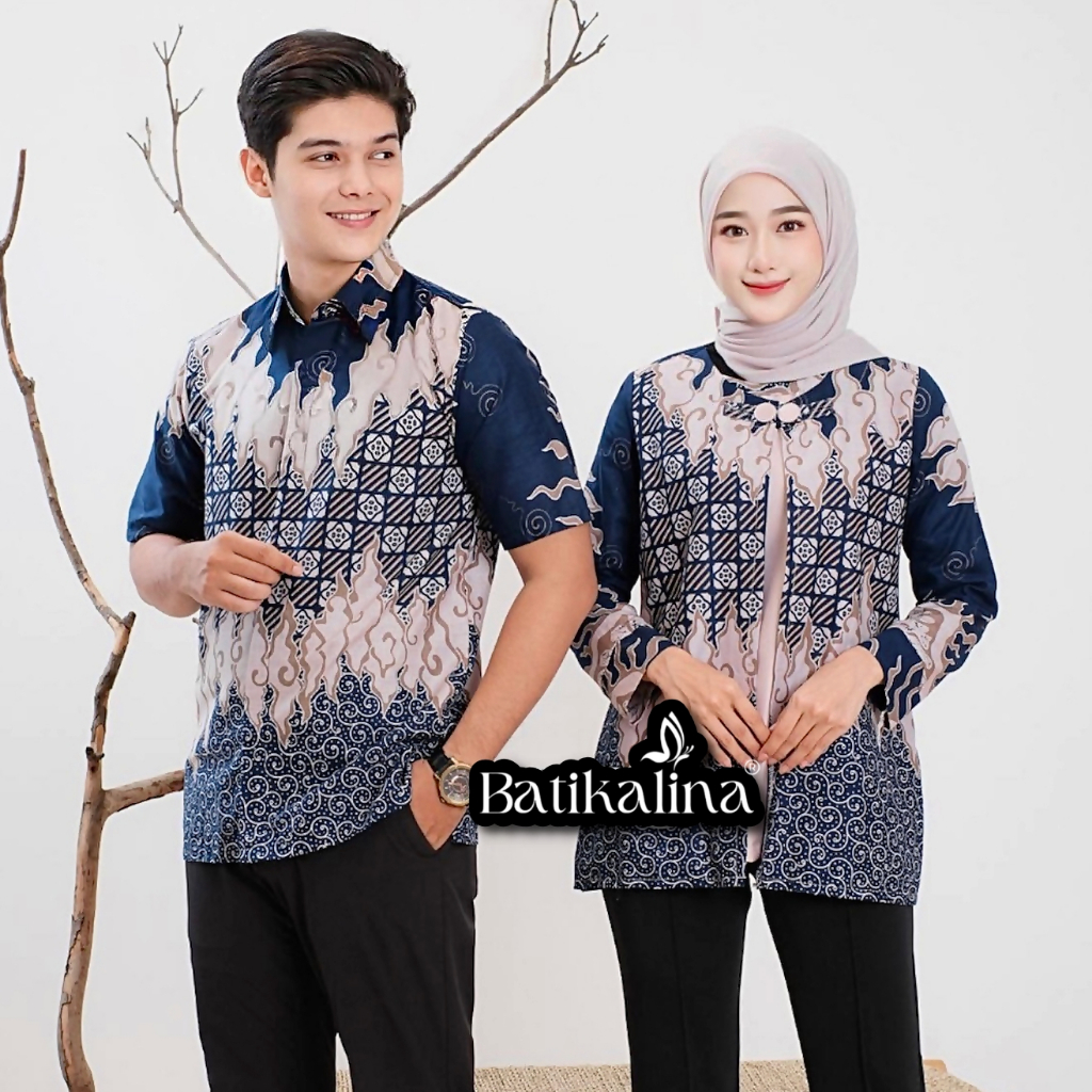 Modern Couple Batik Women's Batik Shirt Work Batik Tops M L XL XXL ...