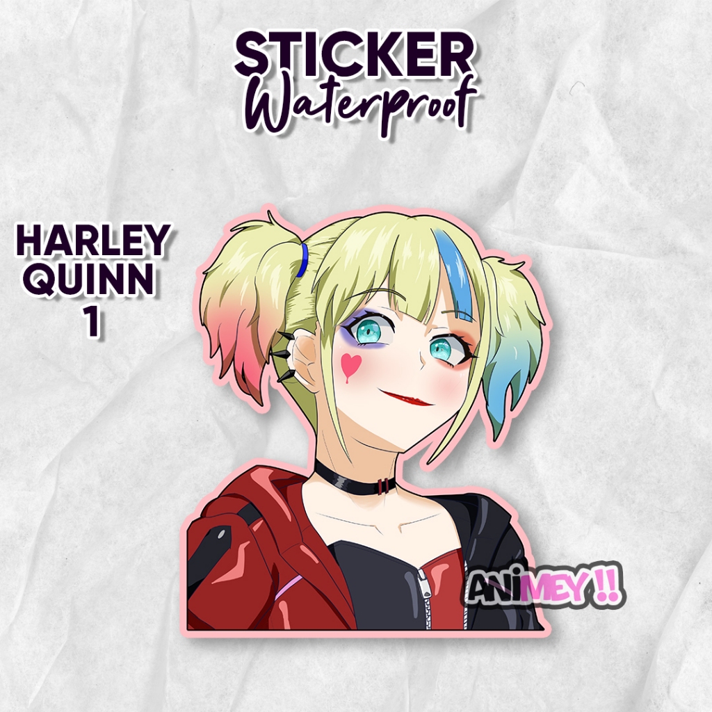 Harley Quinn Isekai Suicide Squad Sticker / Waterproof Anime Sticker ...