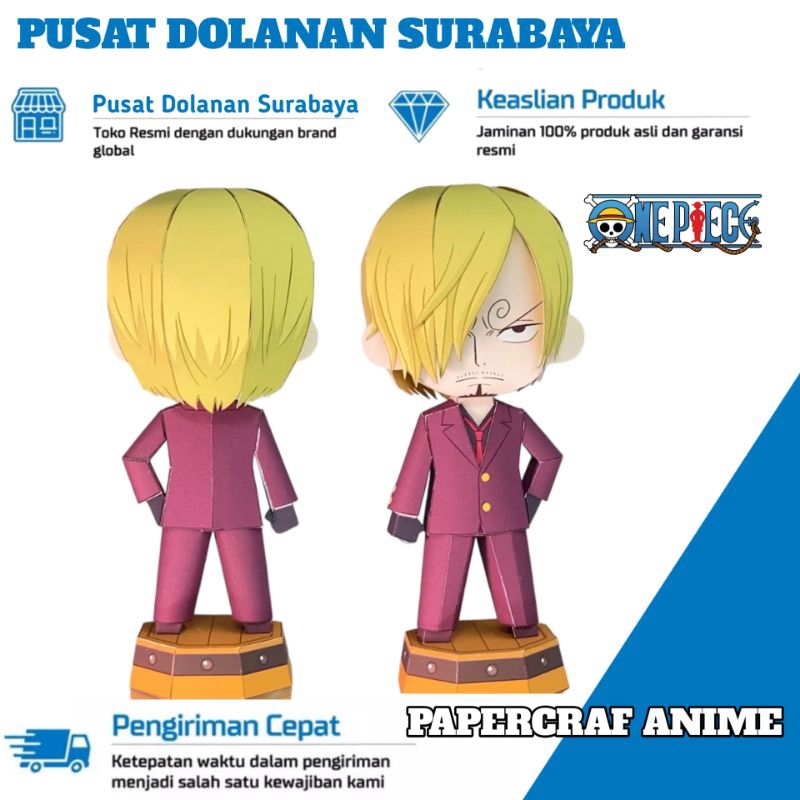 Diy anime papercraft one piece sanji character | Shopee Malaysia