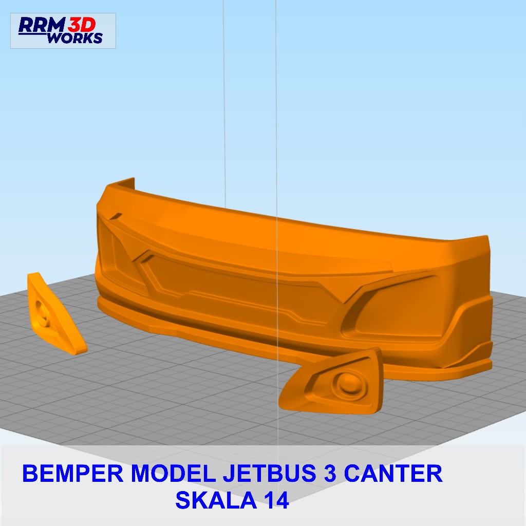 Bumper VARIATION MINIATURE TRUCK CANTER SCALE 1/14 JETBUS PATRIOT 3D ...