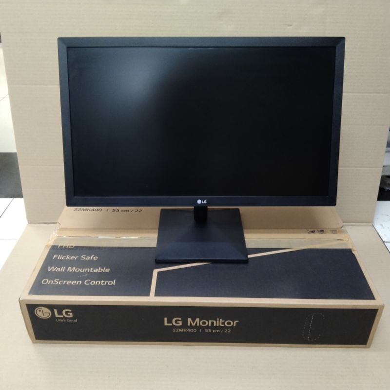 Lg LED MONITOR 22-INKI 22MK400 FULL SET COMPLETE BOX | Shopee Malaysia