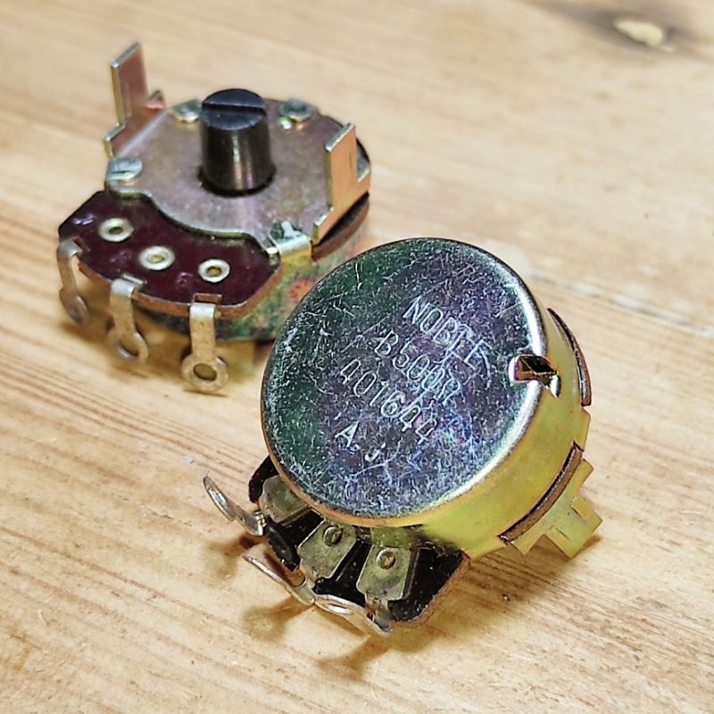 Potentio B500 Ohm NOBLE JAPAN Potentiometer Snap In B500R 500Ohm 500r ...
