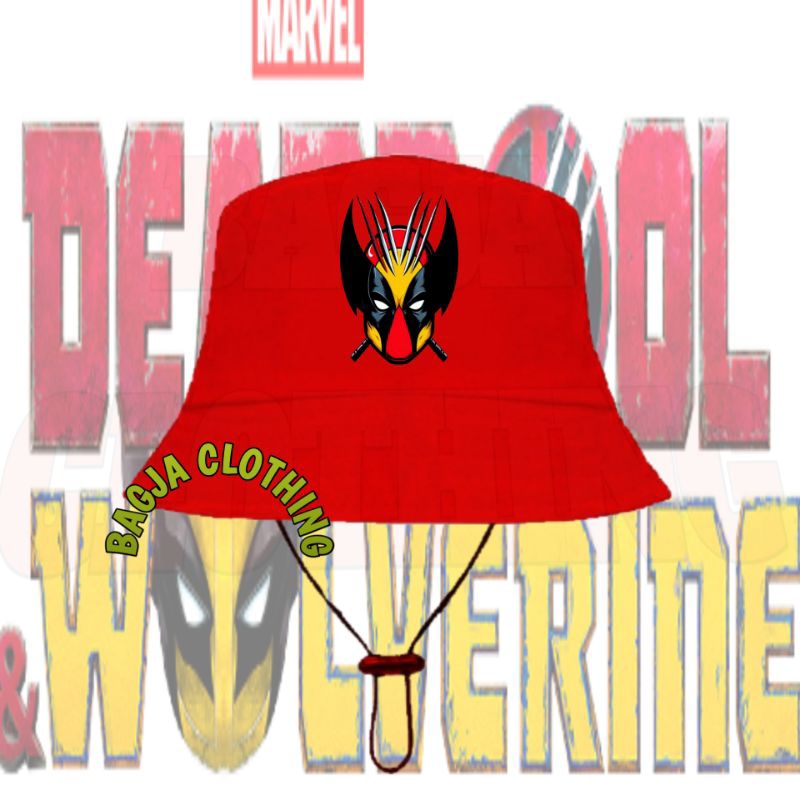 Deadpool wolverine bucket Hat 1 | Shopee Malaysia