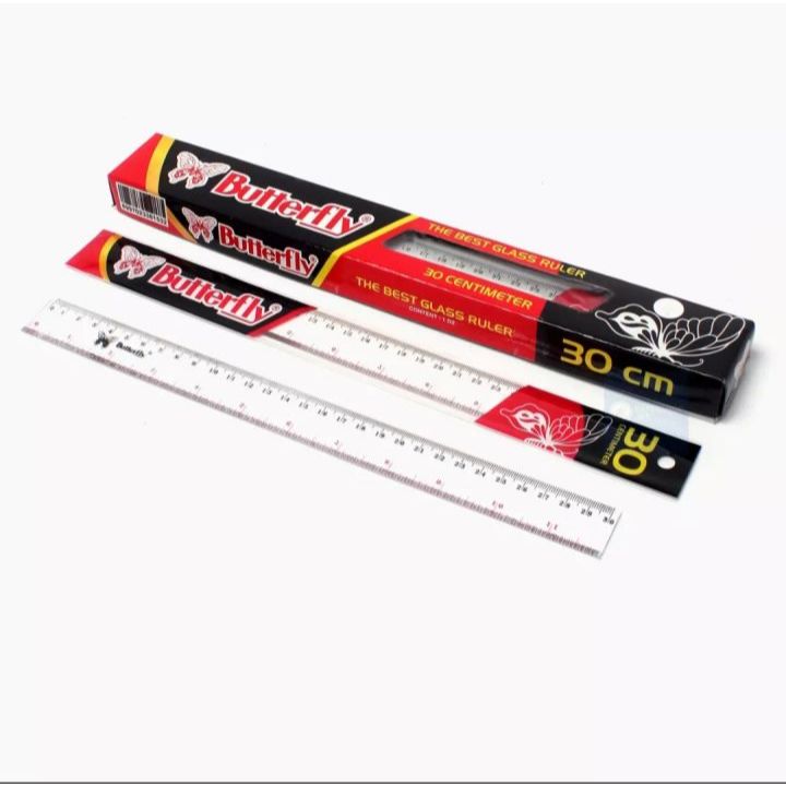 Butterfly Ruler | 20cm & 30cm plastic ruler | Shopee Malaysia