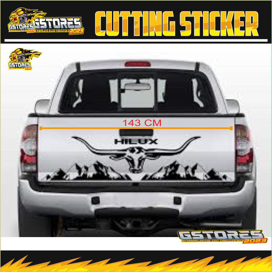 sticker hilux terbaru sticker toyota hilux bak belakang gunung 4x4 off ...